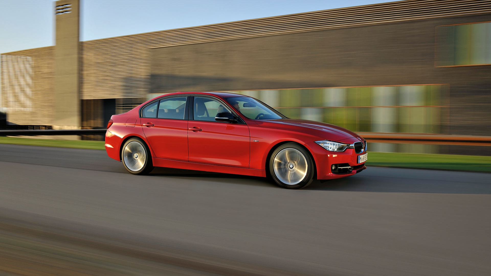 T l charger Le Fond D cran BMW Serie 3 Rouge Wallpaper 2 1920x1080 